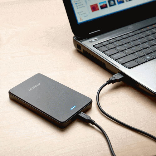 Buy Hitachi TouroMobile 500GB External Drive [0S03124] | PC Case Gear ...