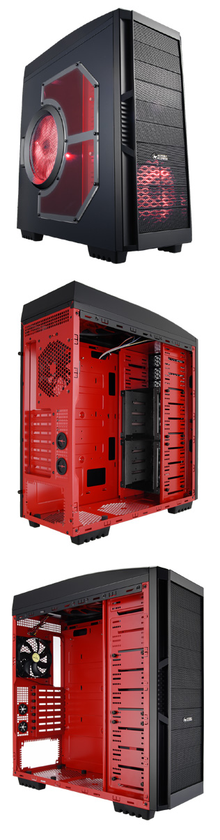 Buy SuperFlower SF-1000R Red Gaming Case [SF-1000R-BK(RED)] | PC Case ...