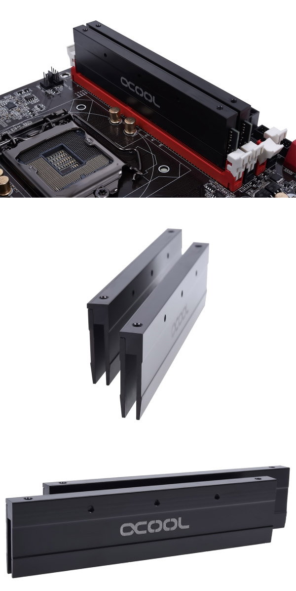 Buy Alphacool D-RAM Module Black - 2 Pieces [1011209] | PC Case Gear ...