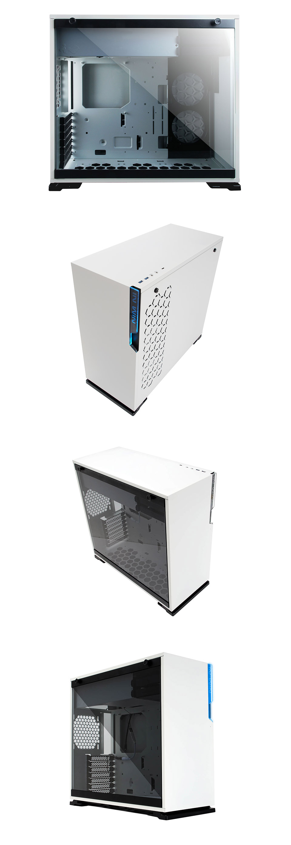 Buy InWin 101C Mid Tower Chassis White [101C-WHITE] | PC Case Gear ...