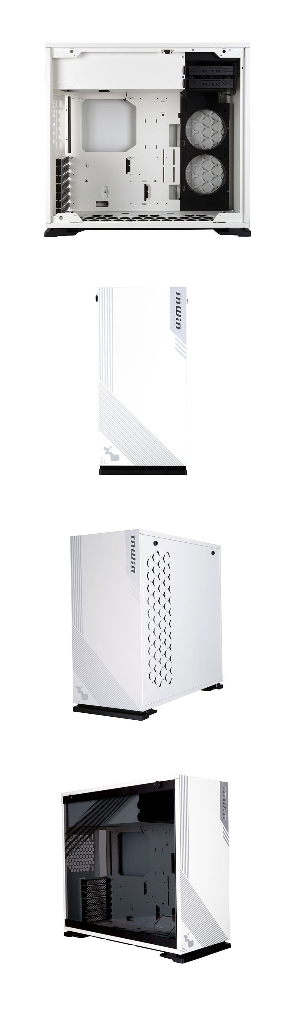 Buy InWin 103 RGB Tempered Glass Case White [103RGB-WHITE] | PC Case ...