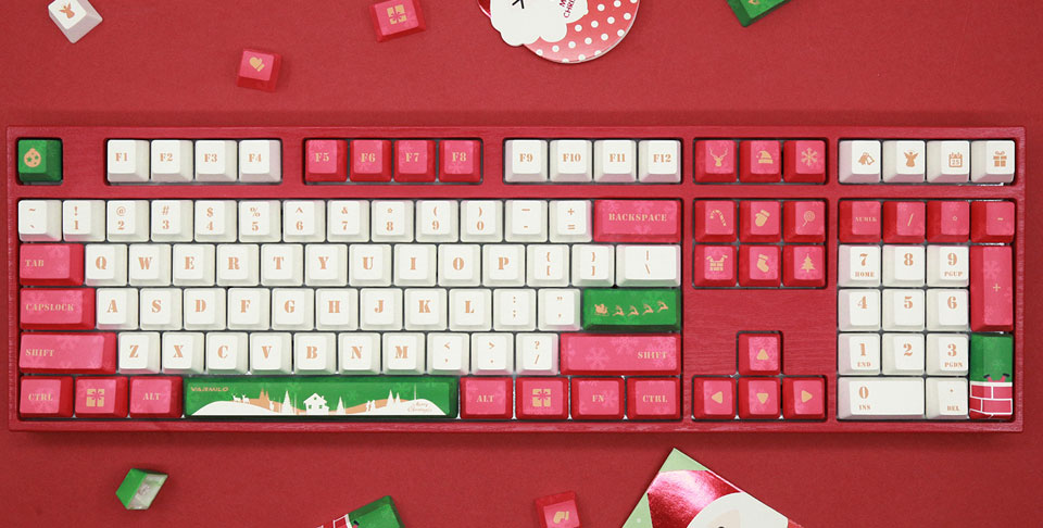 Buy Varmilo PBT Keycap Set Christmas 2020 Limited Edition [108K-110AS-R ...