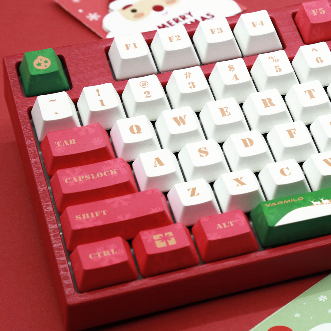Buy Varmilo PBT Keycap Set Christmas 2020 Limited Edition [108K-110AS-R ...