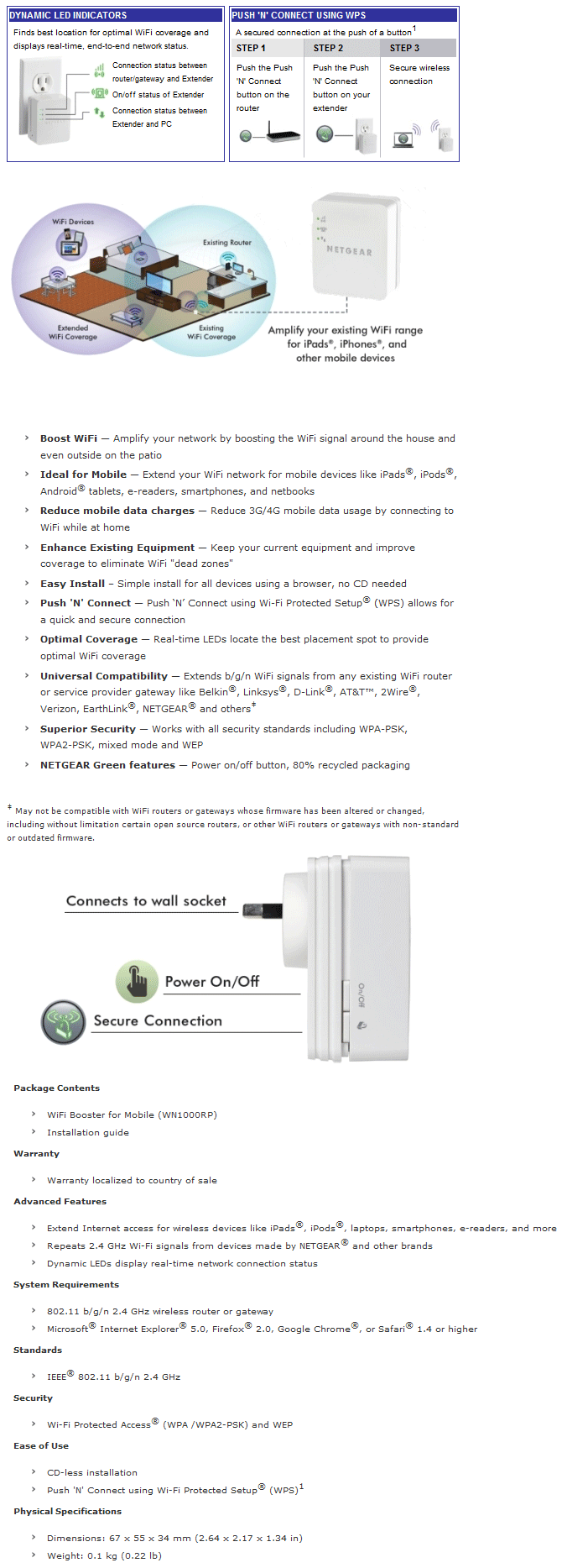 Buy Netgear WN1000RP WiFi Mobile Booster [WN1000RP] | PC Case Gear ...
