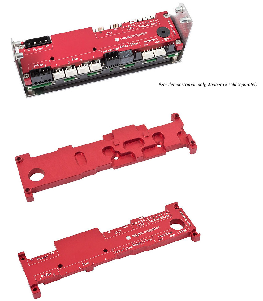 Buy Aquacomputer Passive Heat Sink for Aquaero 6 Red [20027] | PC Case ...