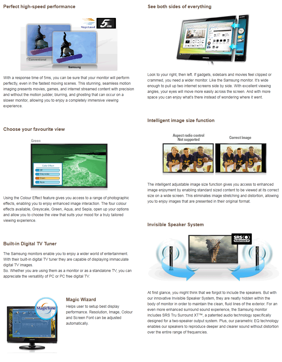 Buy Samsung 2333HD 23in Full HD TV Monitor Combo [2333HD] | PC Case ...