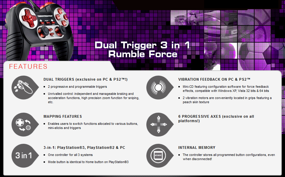 Buy Thrustmaster Dual Trigger 3-in-1 Rumble Force [TM-2960699] | PC ...