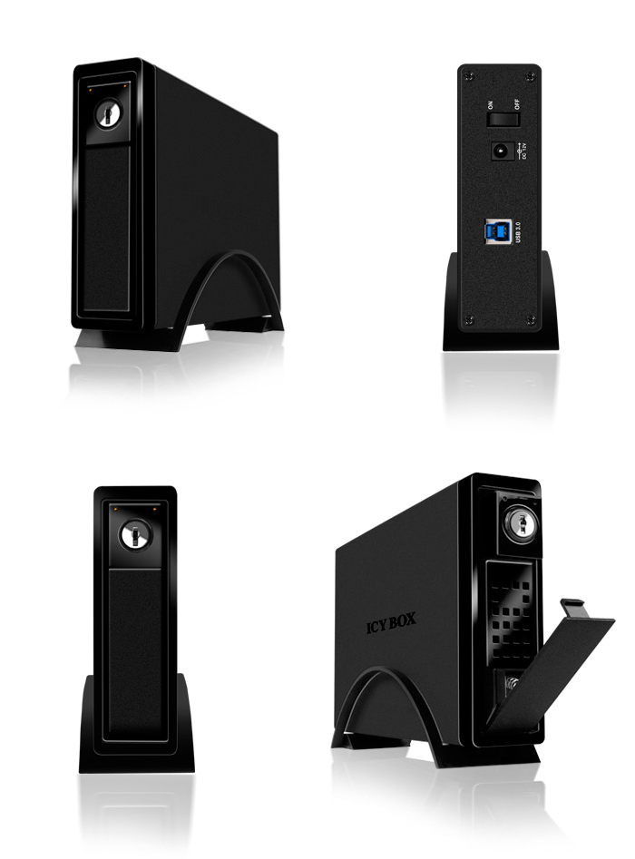 Buy ICY BOX 3.5in USB 3.0 Enclosure Black [USBICY330STU3-B] | PC Case ...