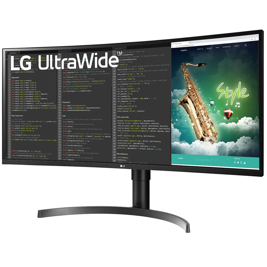 Buy LG 35WN75C-B UWQHD 100Hz FreeSync HDR Curved 35in Monitor [35WN75C ...