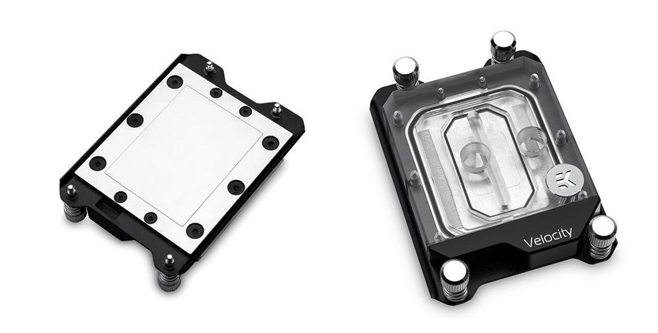 Buy EK Velocity sTR4 D-RGB CPU Block Nickel Plexi [3831109810286] | PC ...