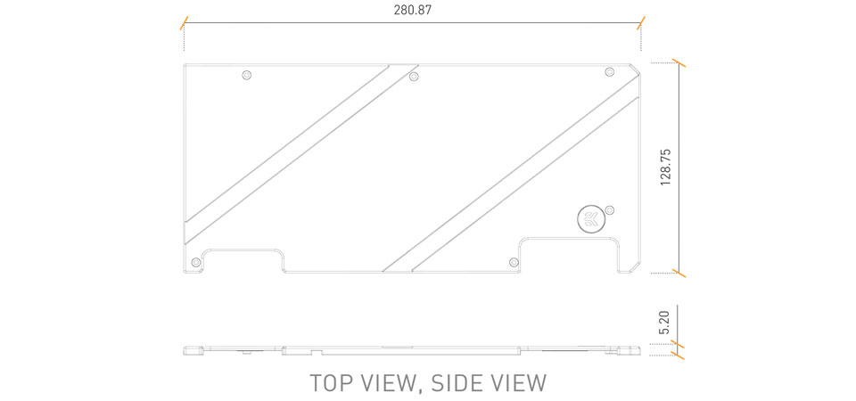 Buy EK Quantum Vector Strix RTX 3070/3080/3090 Backplate Black ...