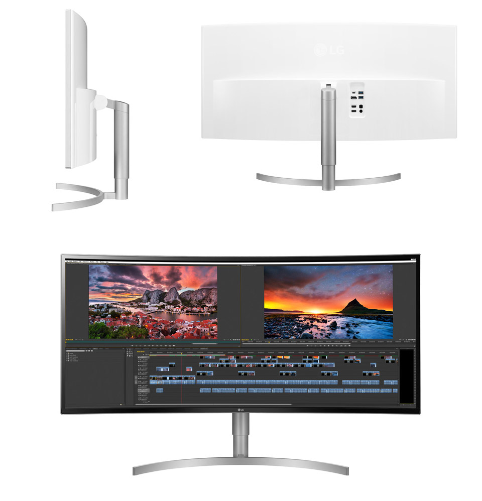 Buy LG 38WK95C-W UWQHD+ FreeSync HDR IPS Curved 38in Monitor [38WK95C-W ...