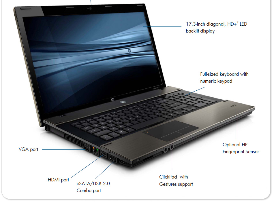 Buy HP ProBook 4720s 17in Notebook (XY347PA) [24FB-HP4720S] | PC Case ...