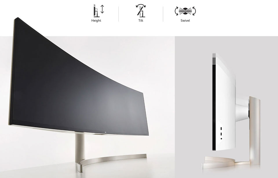 Buy LG 49WL95C-WE DQHD HDR IPS Curved 49in Monitor [49WL95C-WE] | PC ...