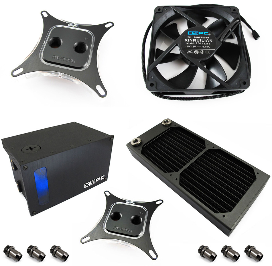 Buy XSPC Raystorm 750 AX240 Water Cooling Kit [5060175584427] | PC Case ...