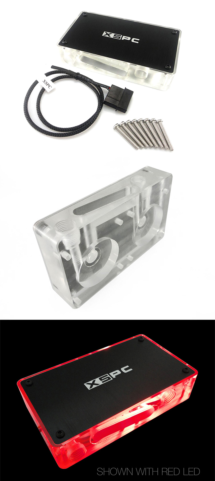 Buy XSPC Dual Acrylic Top for Laing DDC V2 [5060175584854] | PC Case ...