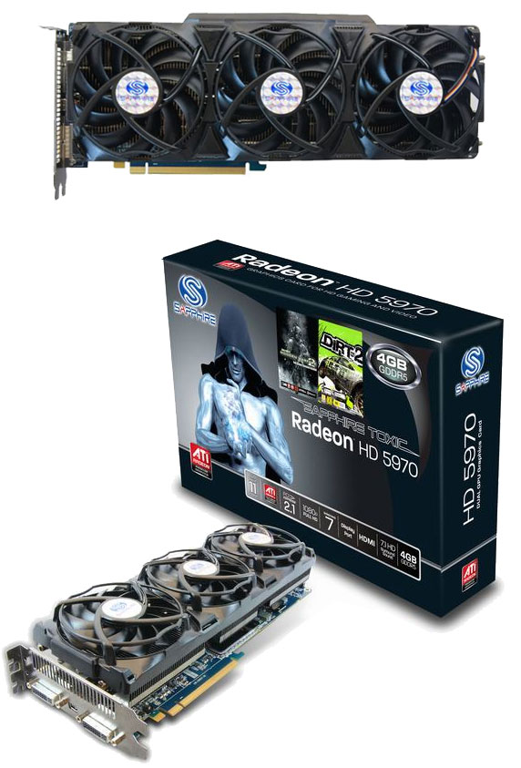 Buy Sapphire ATI Radeon HD5970 4GB TOXIC [VGASAP4G059A] | PC Case Gear ...
