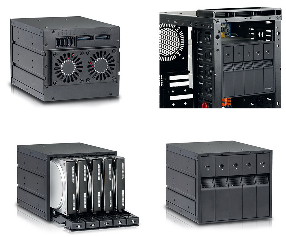 Buy Orico 5 Bay 3.5in SATA Internal Hot Swap Rack [ORICO-6205SS] | PC ...