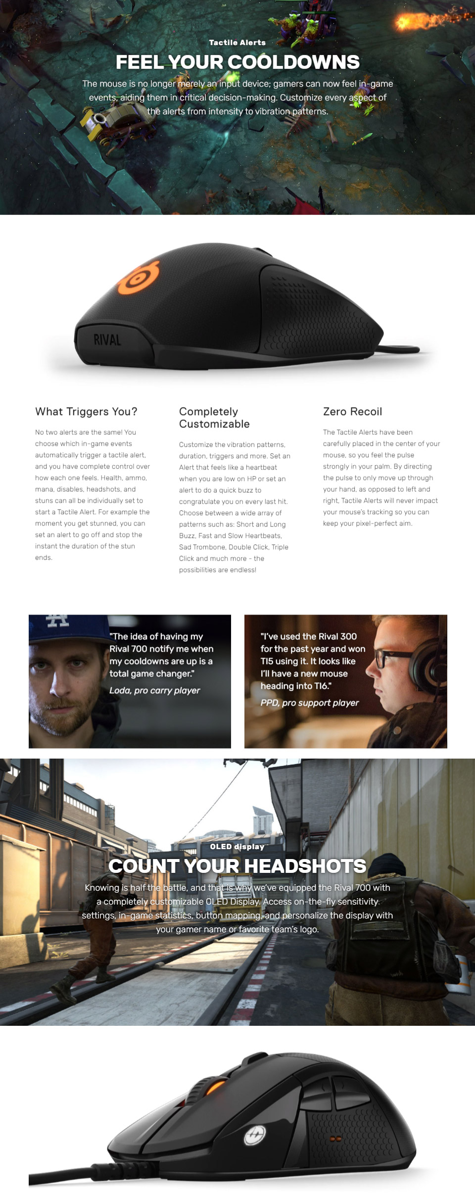 Buy SteelSeries Rival 700 Professional Optical Gaming Mouse [SS-62331 ...