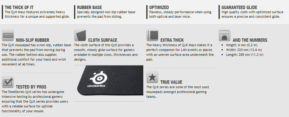 Buy SteelSeries QcK MASS Gank Edition Mouse Pad [SS-67230] | PC Case ...