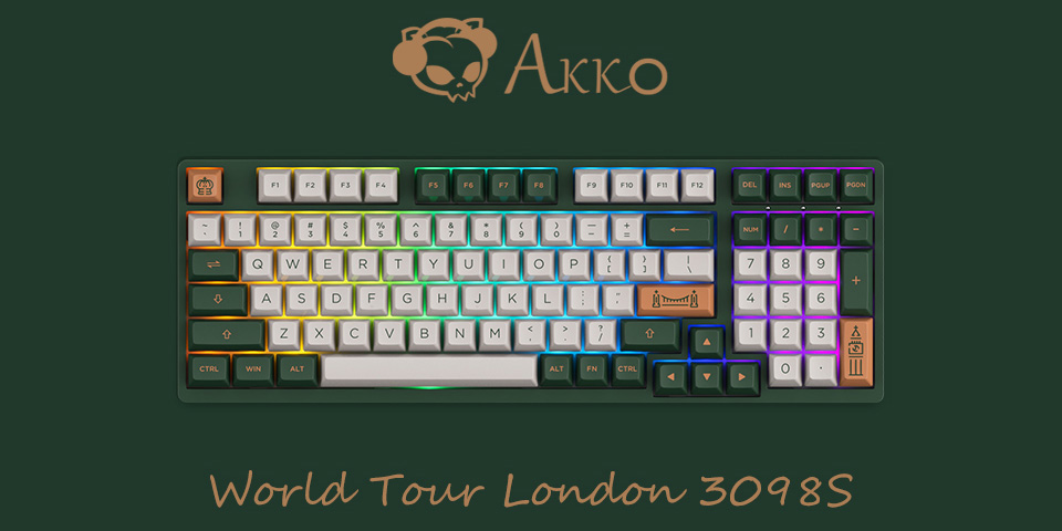 Buy Akko 3098S World Tour London RGB TTC Silver [6925758615471] | PC ...