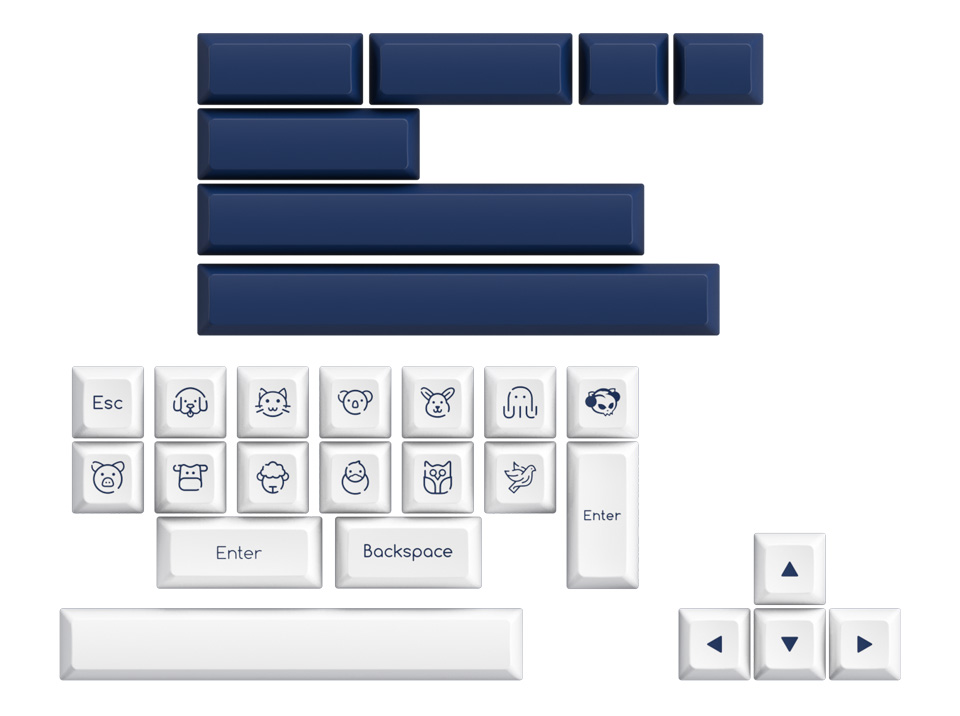 Buy Akko Ocean Star ABS Keycaps SAL 195 Keys [6925758618625] | PC Case ...