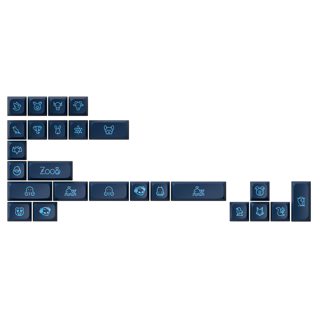 Buy Akko UNC Carolina Blue Keycaps MDA 227 Keys [6925758621380] | PC ...