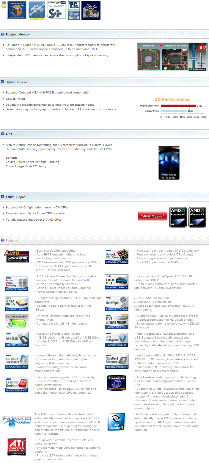 Buy MSI 890GXM-G65 Motherboard [MBDMSI89001B] | PC Case Gear Australia