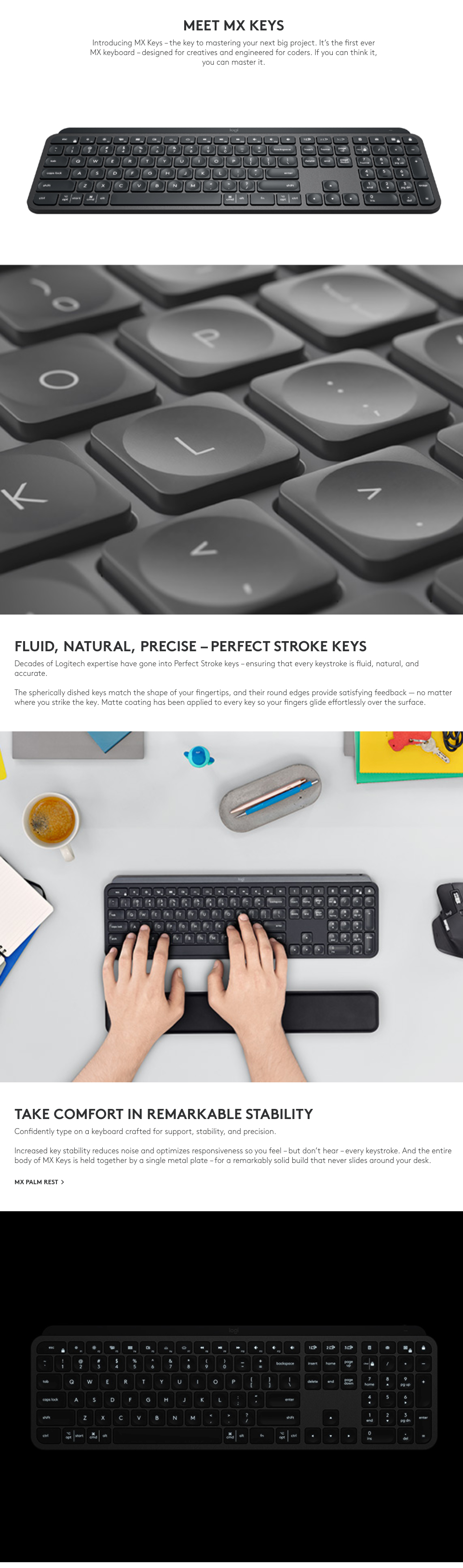 Buy Logitech MX Keys Wireless Keyboard [920-009418] | PC Case Gear ...