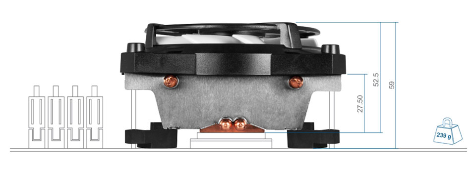 Buy Artic Freezer 11 Low Profile CPU Cooler [UCACO-P2000000-BL] | PC ...