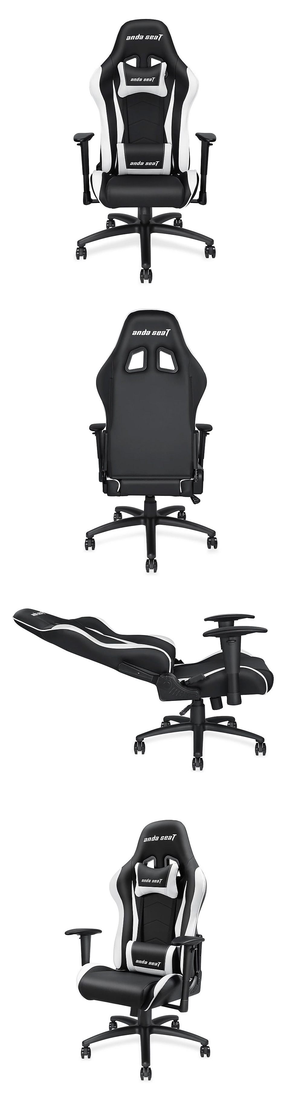 Buy Anda Seat AD5-01 Gaming Chair Black White [AD5-01-BW-PV] | PC Case ...