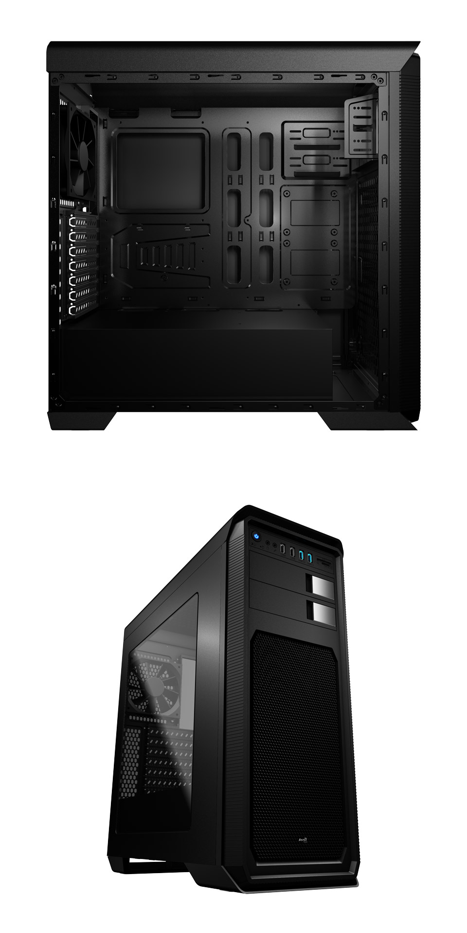Buy Aerocool Aero-800 Super Mid Tower Case with Window Black [zzzAER ...