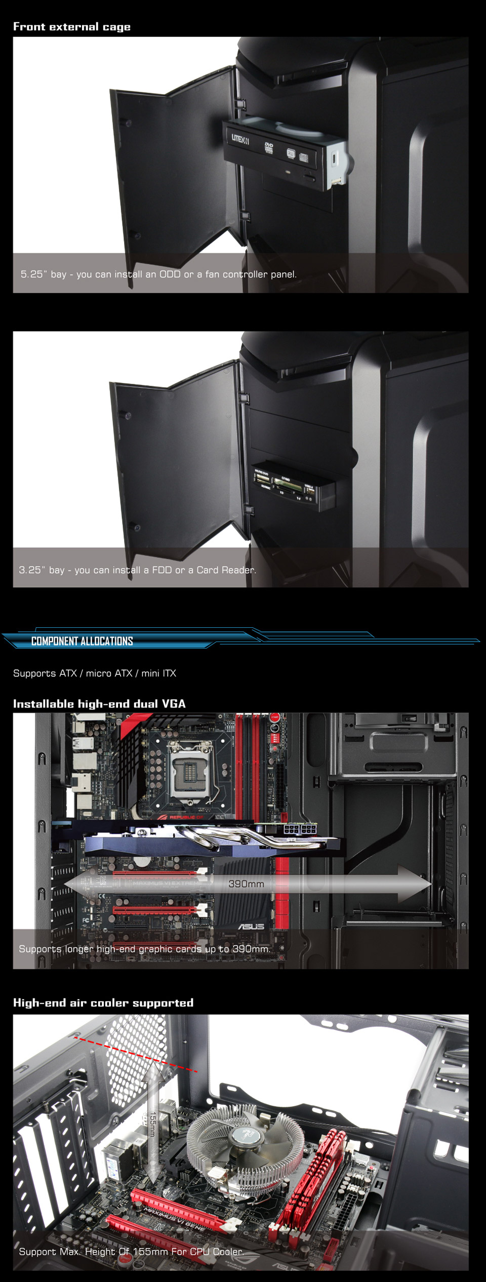 Buy Aerocool Battlehawk Mid Tower Case Black [BATTLEHAWK-BLACK] | PC ...