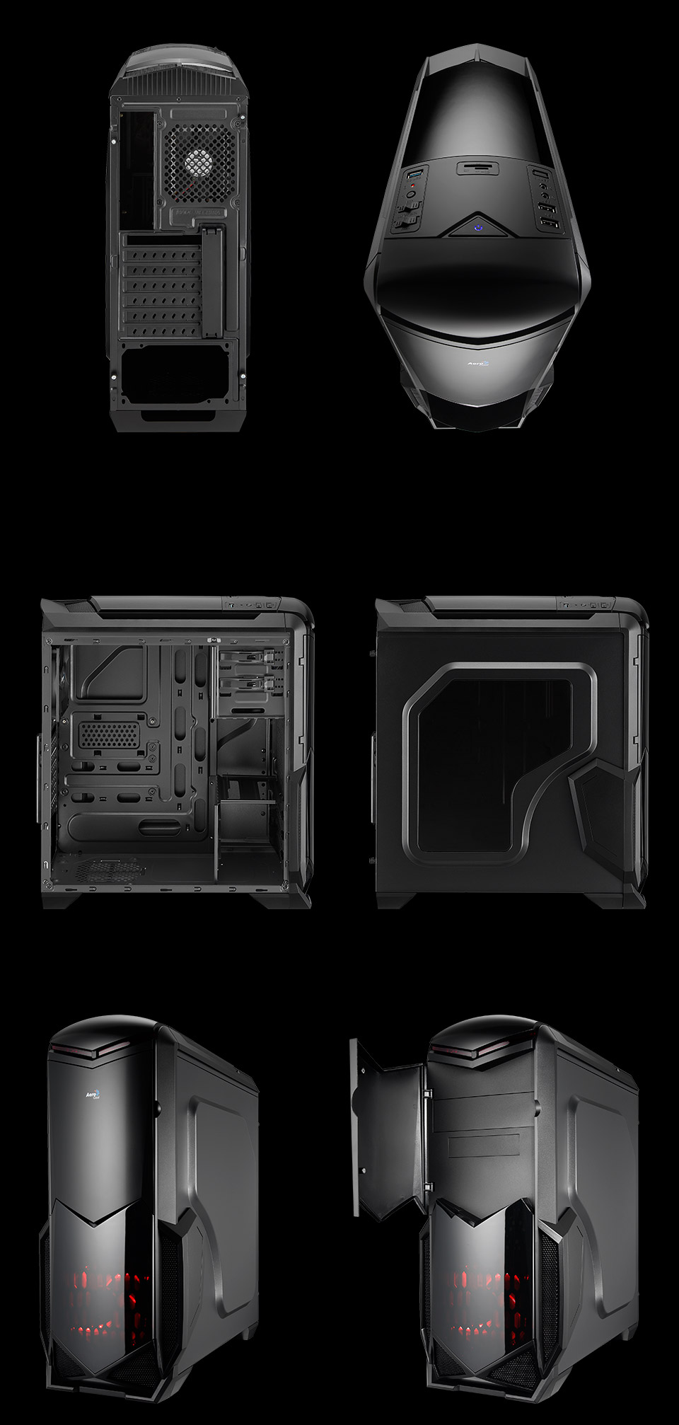 Buy Aerocool Battlehawk Mid Tower Case Black [BATTLEHAWK-BLACK] | PC ...