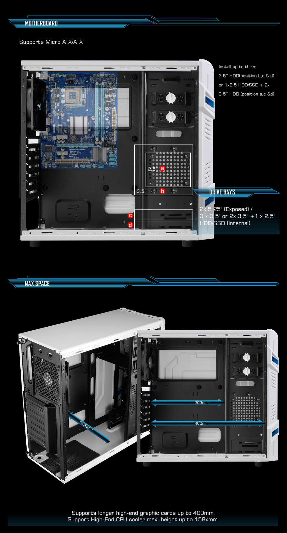 Buy Aerocool GT Advance Mid Tower Case White [AER-GT-U3-WH] | PC Case ...