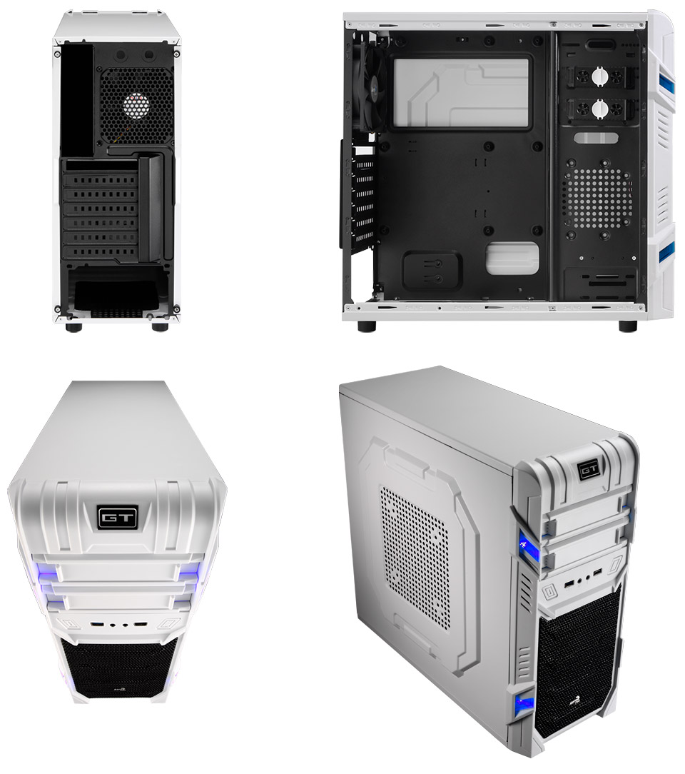 Buy Aerocool GT Advance Mid Tower Case White [AER-GT-U3-WH] | PC Case ...