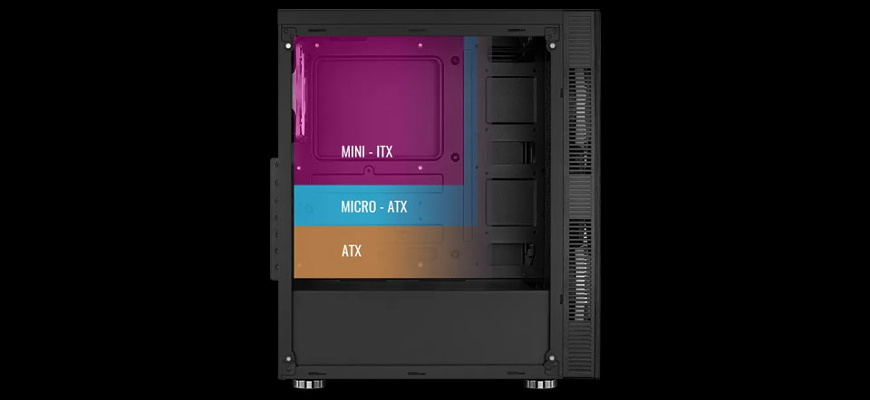 Buy Aerocool Python ARGB Tempered Glass Case [AER-PYTHON-G-BK-V1] | PC ...