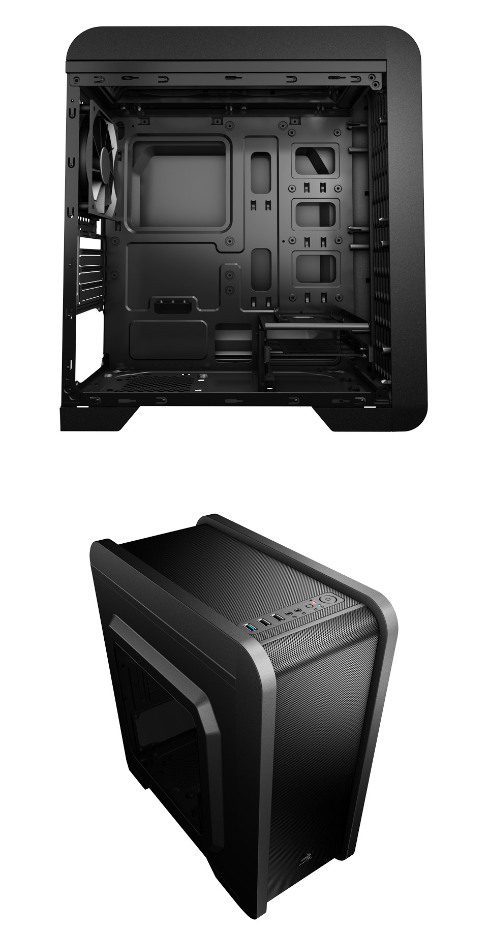 Buy Aerocool QS-240 Micro ATX Case with Window Black [AER-QS240-BK ...