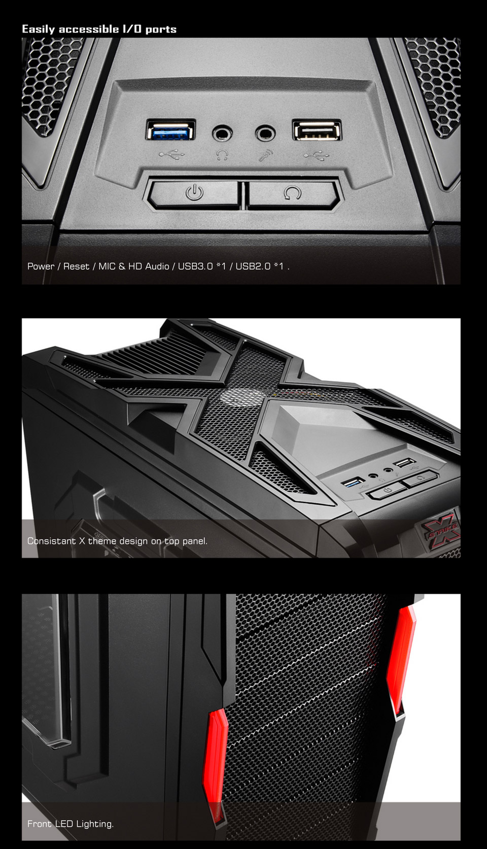 Buy Aerocool Strike-X Coupe Mid Tower Gaming Case [AER-SX-COUPE] | PC ...