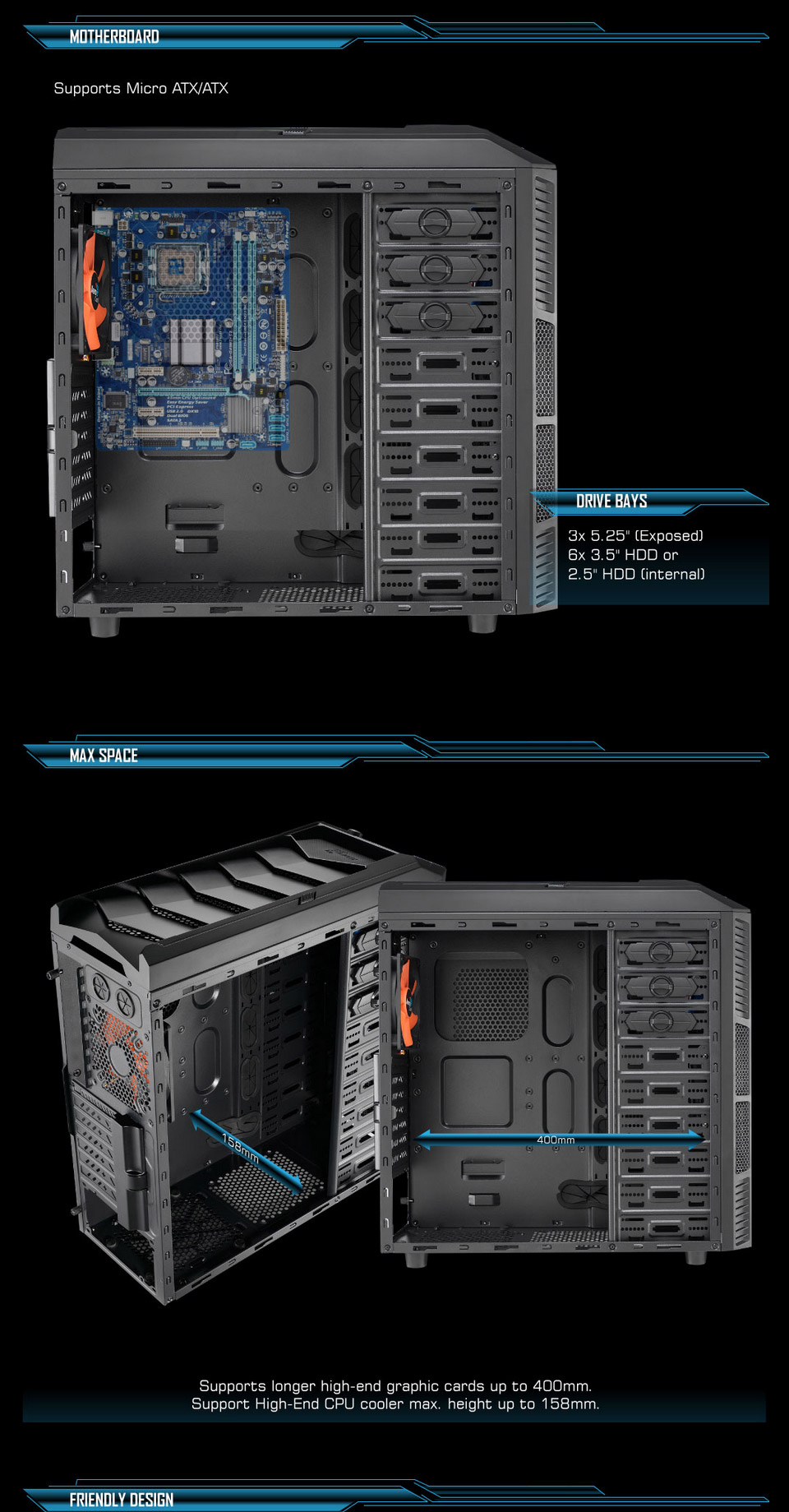 Buy Aerocool Xpredator X1 Mid Tower Case Black [AER-XPREDATOR-X1-BK ...