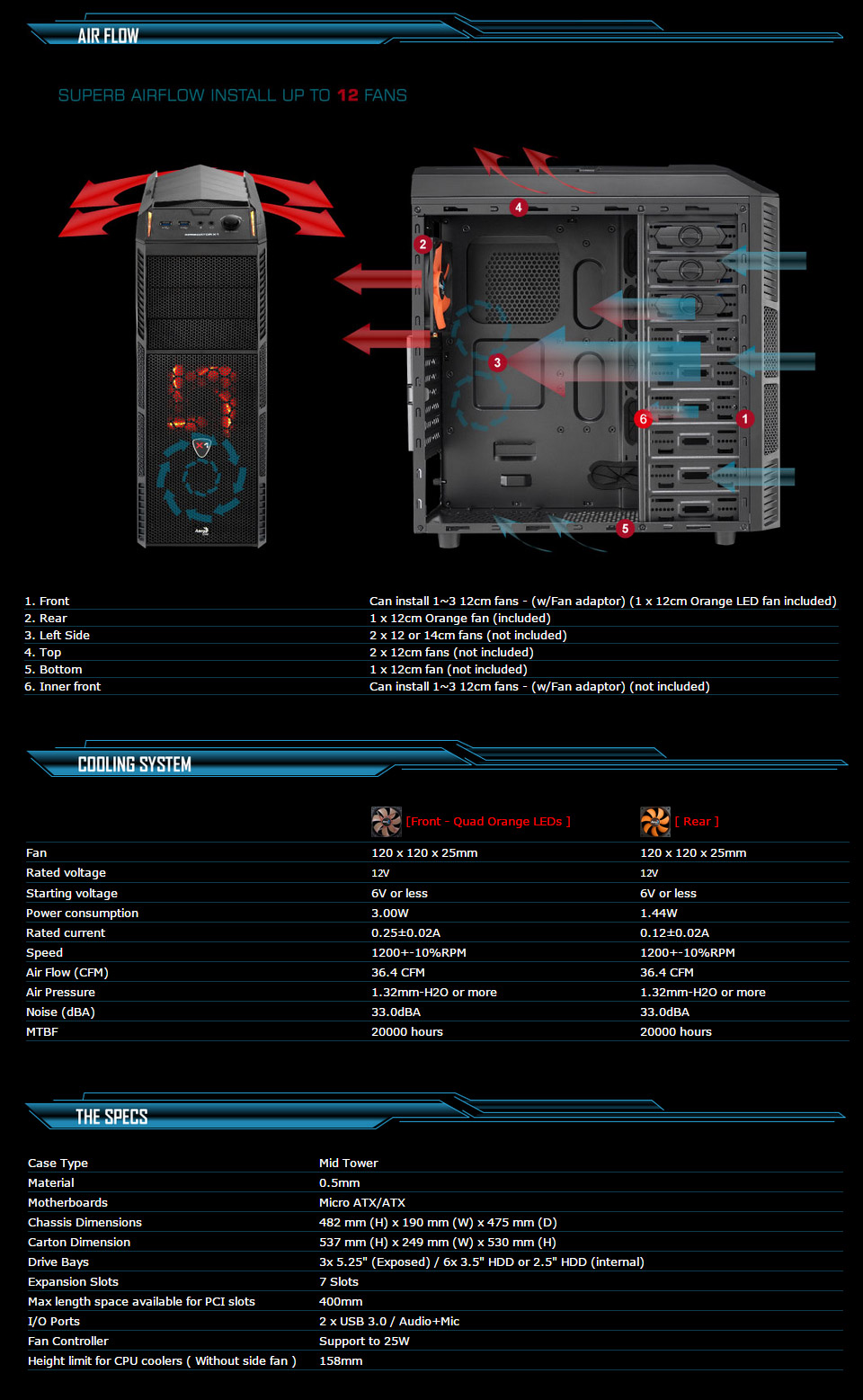 Buy Aerocool Xpredator X1 Mid Tower Case Black [AER-XPREDATOR-X1-BK ...