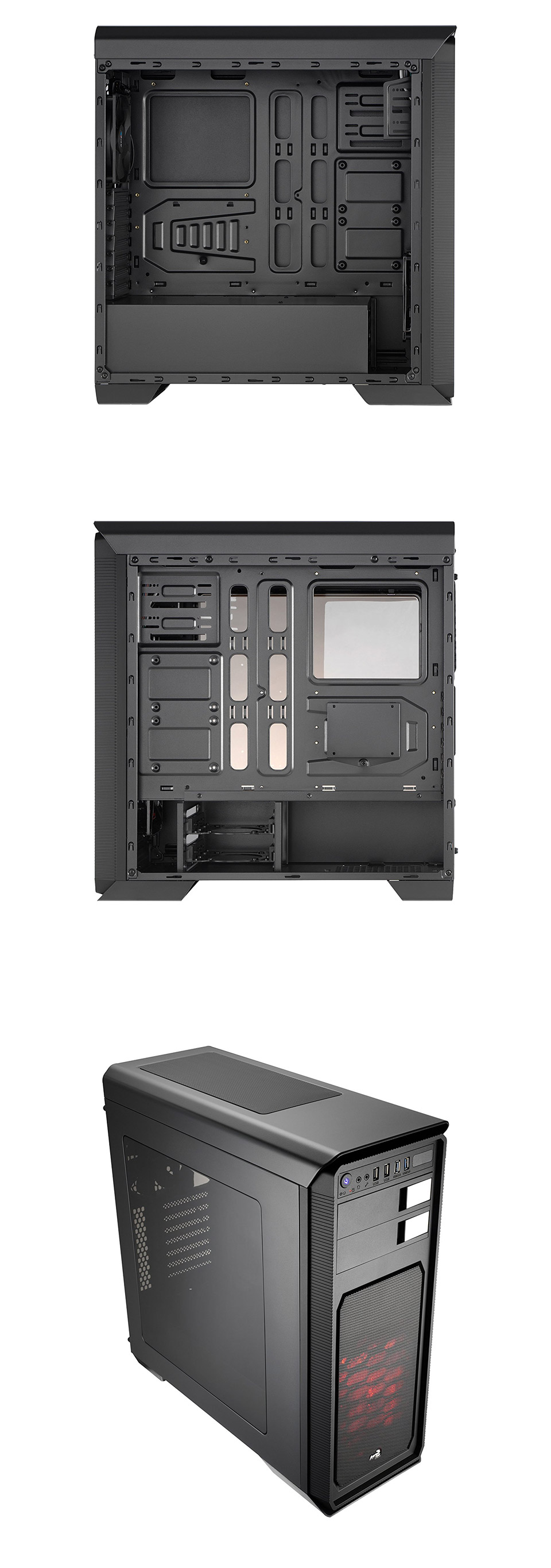 Buy Aerocool Aero-800 Mid Tower Case with Window Black [AERO-800] | PC ...