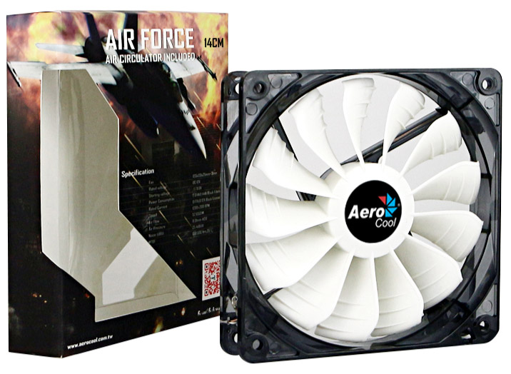 Buy Aerocool Air Force 140mm White LED Fan [AERO-EN51516] | PC Case ...