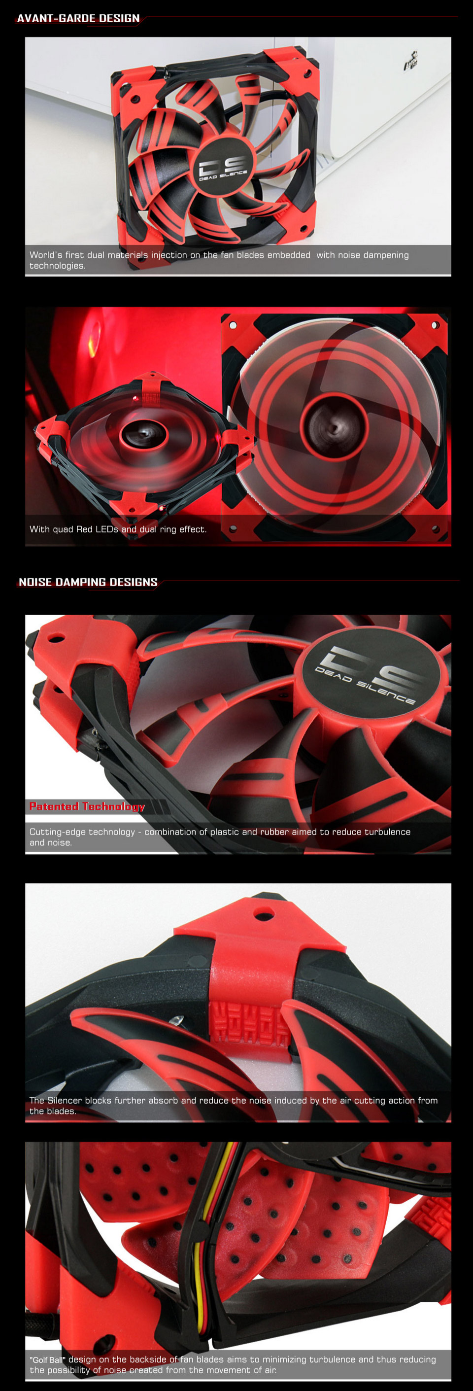 Buy Aerocool DS Fan 140mm Red LED Fan [AER-DSFAN14-RD] | PC Case Gear ...