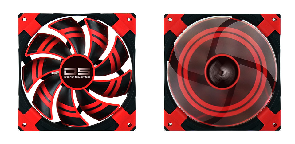 Buy Aerocool DS Fan 140mm Red LED Fan [AER-DSFAN14-RD] | PC Case Gear ...