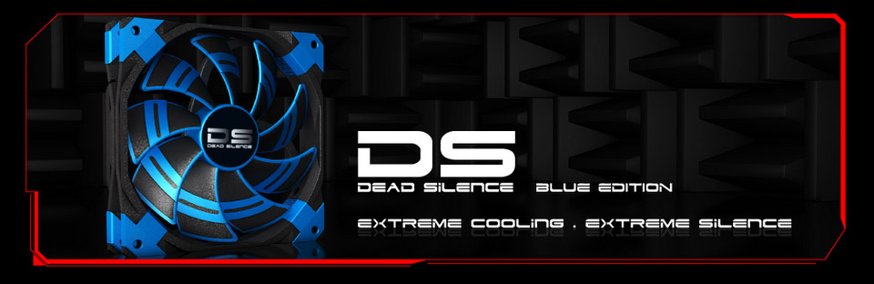 Buy Aerocool DS Fan 140mm Blue LED Fan [AER-DSFAN14-BL] | PC Case Gear ...