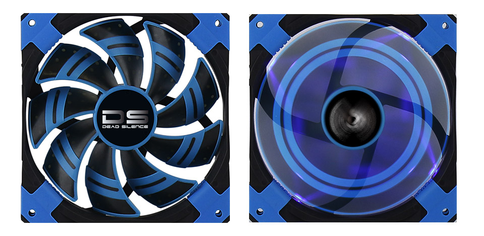 Buy Aerocool DS Fan 140mm Blue LED Fan [AER-DSFAN14-BL] | PC Case Gear ...