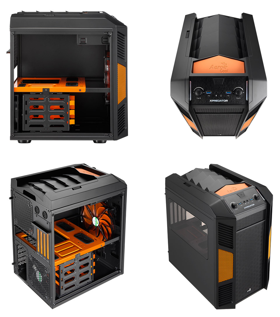 Buy Aerocool Xpredator Cube Mini Tower Orange [AER-XPREDATORCUBE-OR ...