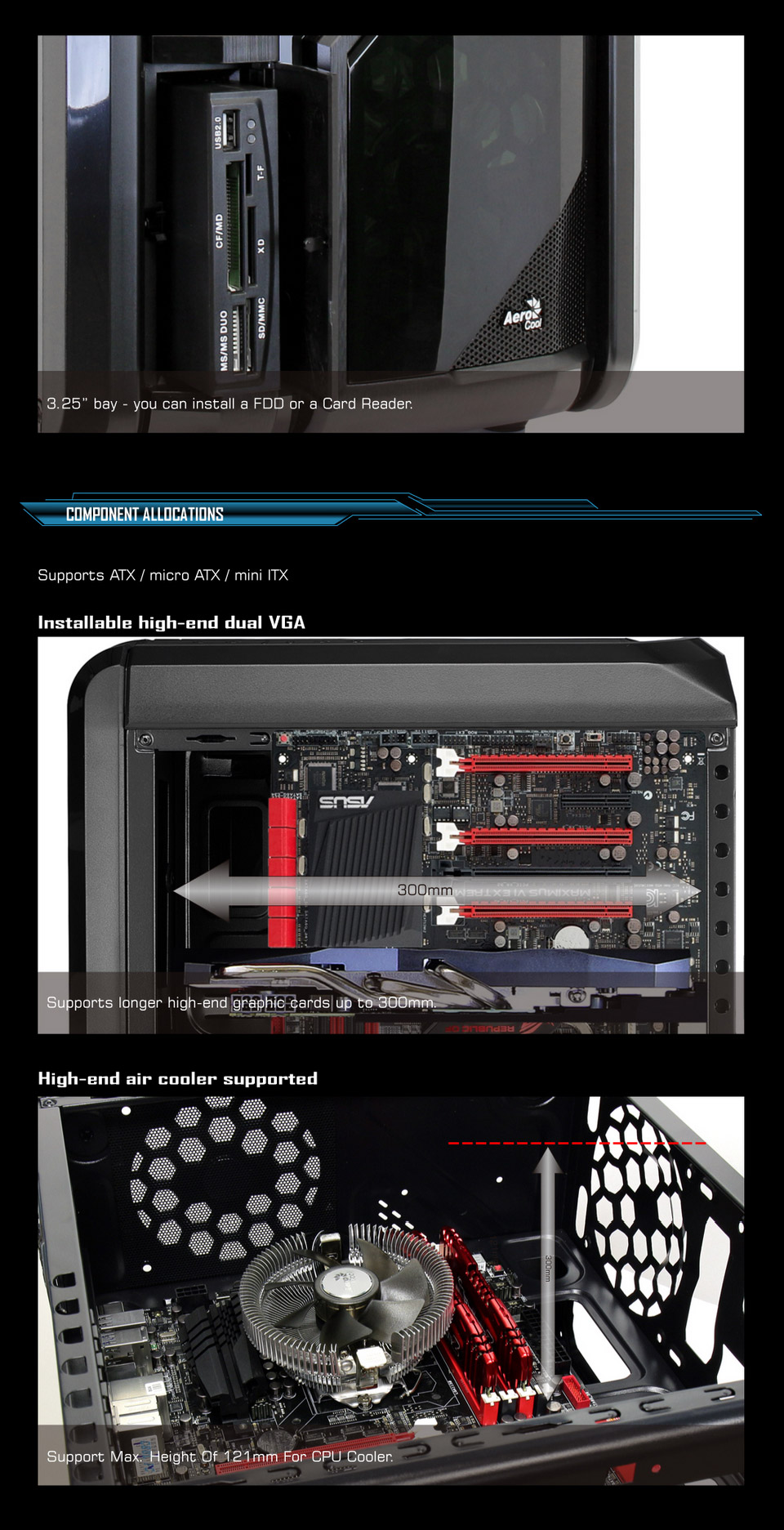 Buy Aerocool GT-RS Mid Tower Black [AERO-EN55248] | PC Case Gear Australia