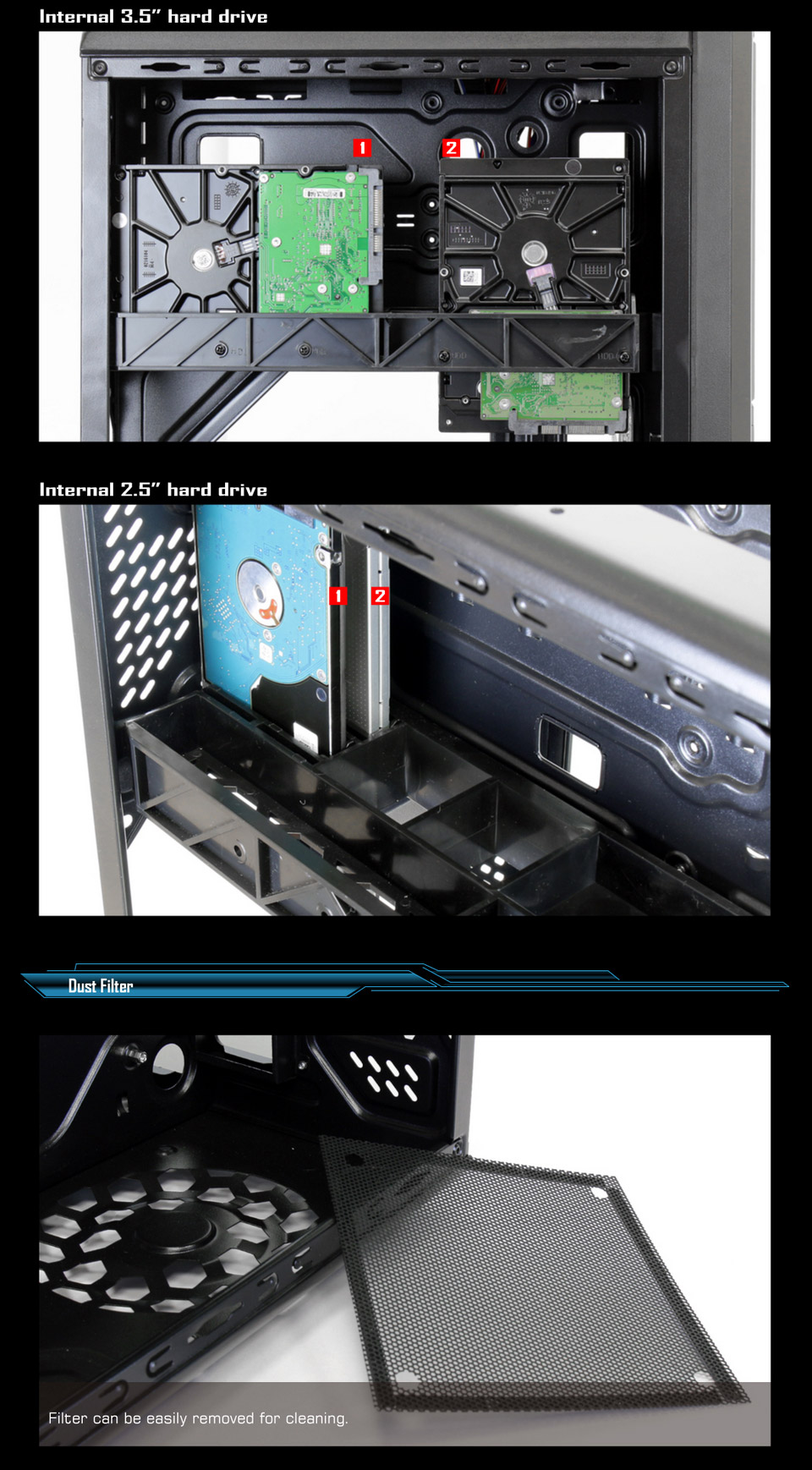 Buy Aerocool GT-RS Mid Tower Black [AERO-EN55248] | PC Case Gear Australia